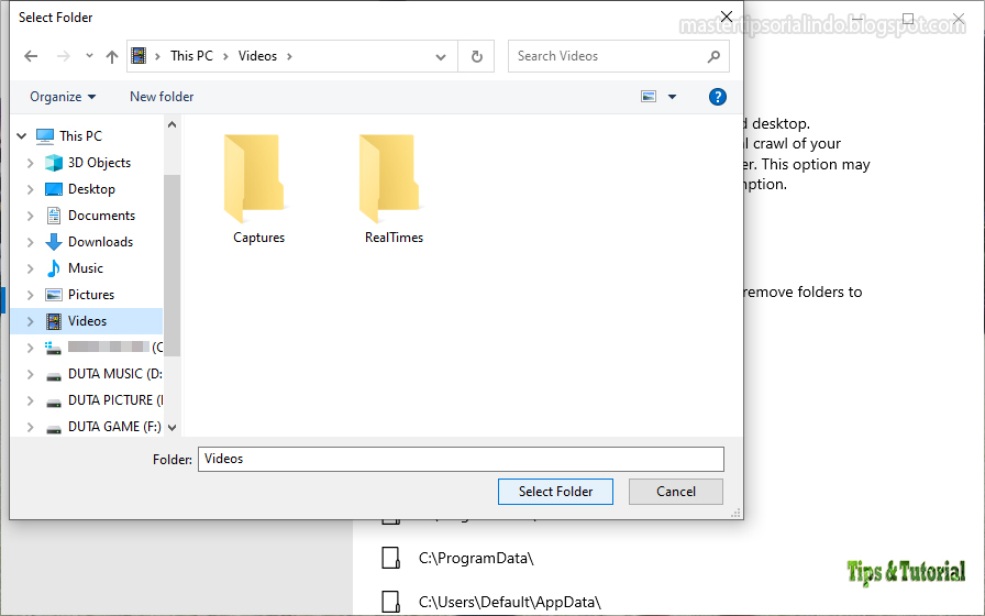 Cara Menyembunyikan File dan Folder dari Hasil Pencarian Windows ...