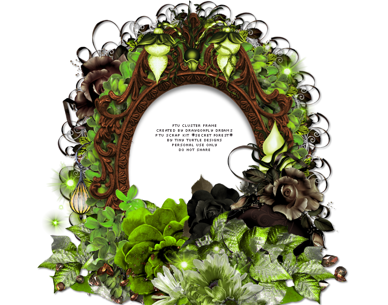 Draygonfly Dreams: FTU *Secret Forest* Cluster Frame