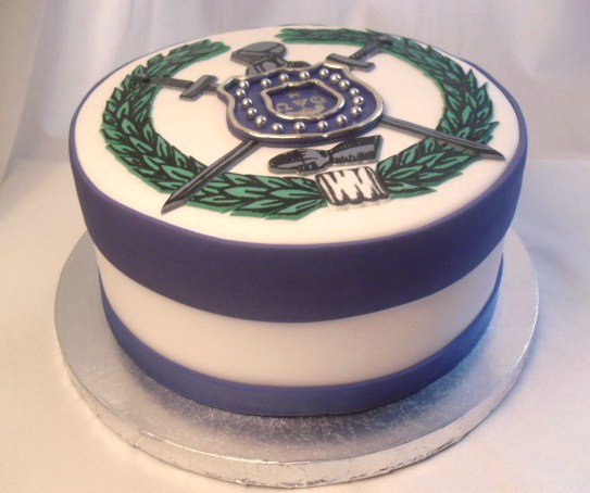 made FRESH daily: Omega Psi Phi Shield Cake!
