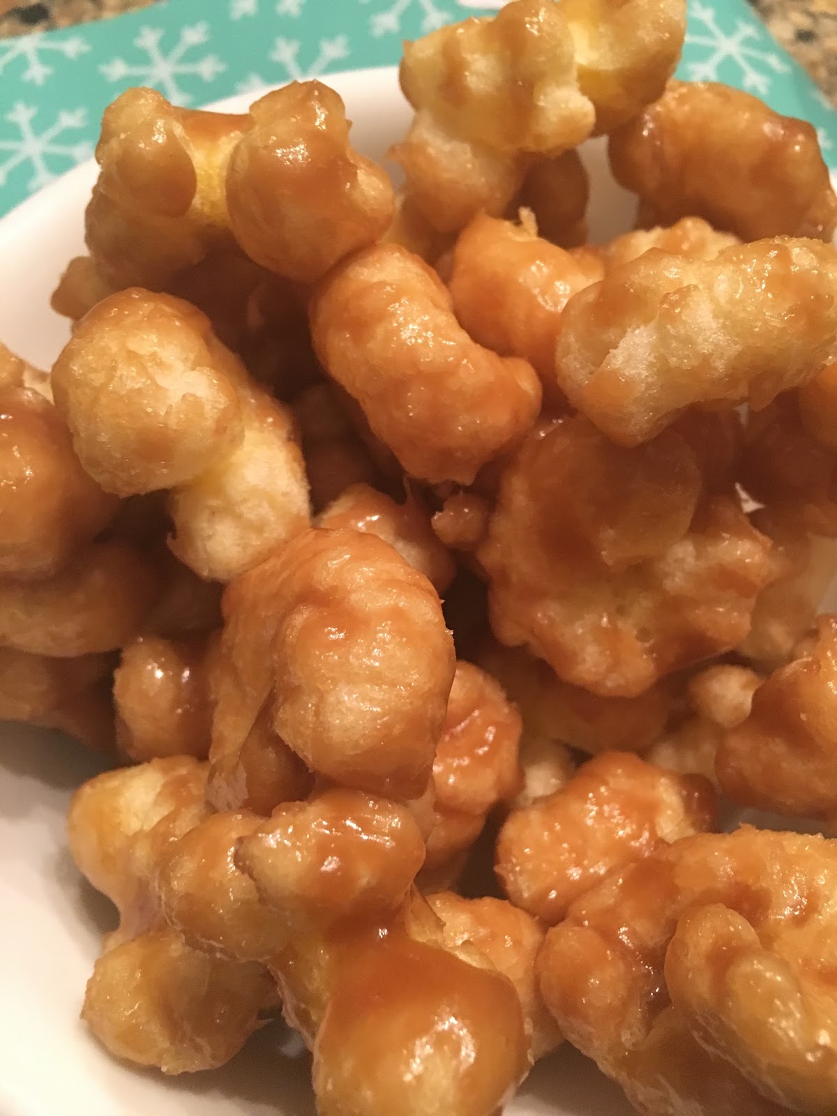 Constant Growing Amazement Cooks!: Glazed Corn Puffs