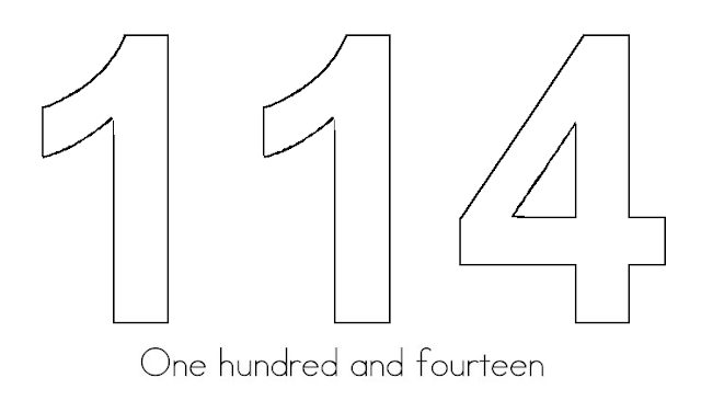 Blog de Biologia: Number 114 Coloring Page