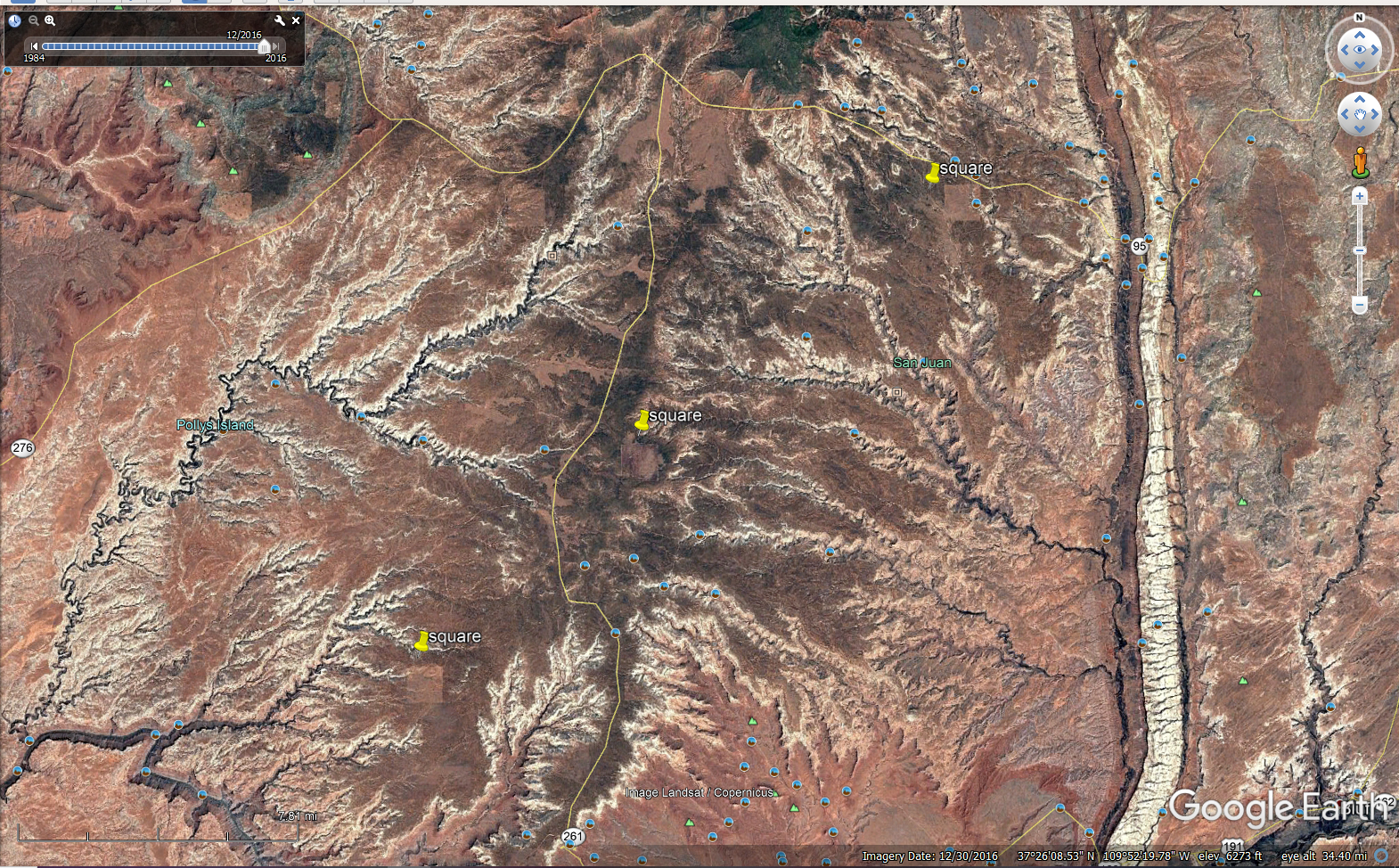 Google Earth: Strange Squares and Lines in Utah