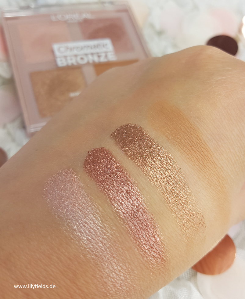 L'Oréal - Chromatic Bronze - Swatches - Lilyfields