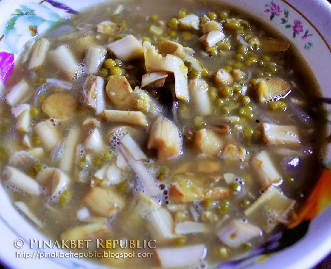 mongo beans soup with rattan bud/shoot ~ PINAKBET REPUBLIC