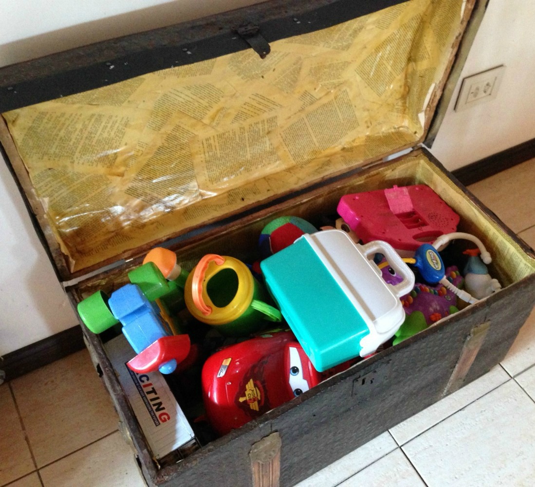 Mamy a la obra: Baul antiguo restaurado