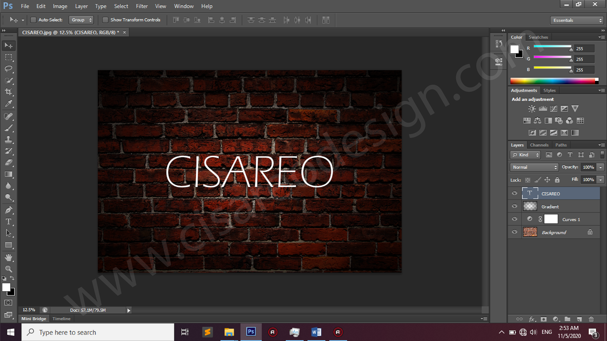 Cara Membuat Text Menyala di Photoshop | Glow Effect - Cisareo Design ...