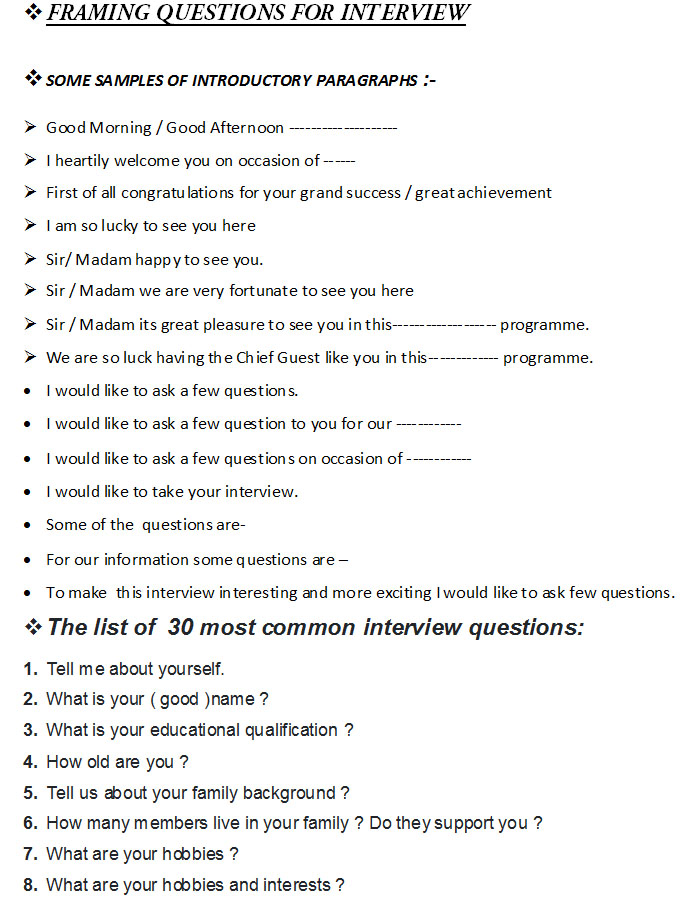 English Made Easy Std XI XII FRAMING QUESTIONS FOR INTERVIEW FEB 2015 TO FEB 2020 english-made-easy-std-xi-xii-framing-questions-for-interview-feb-2015-to-feb-2020
