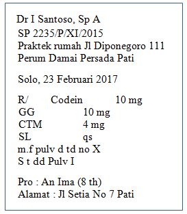 SOAL ILMU RESEP DAN JAWABAN