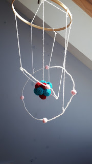 Adventures into Anatomical Crochet: Carbon atom mobile