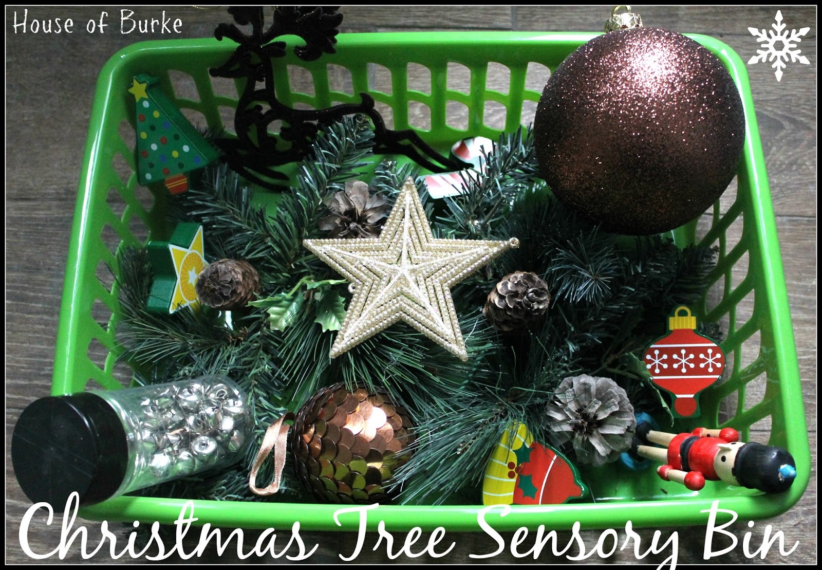 House of Burke: Christmas Tree Sensory Bin