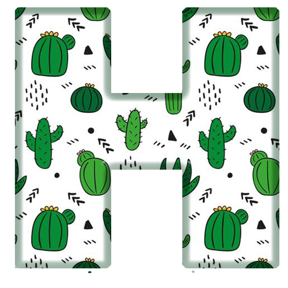 Sussurro de Amor: Alfabeto Cactus