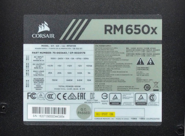 REVIEW - Corsair RM650x V2 (650W)