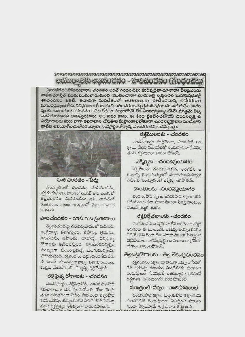 AYURVEDAM - ఆయుర్వేదం: MANCHI GANDHAM PODI ( CHANDANAM )( SANDAL WOOD ...