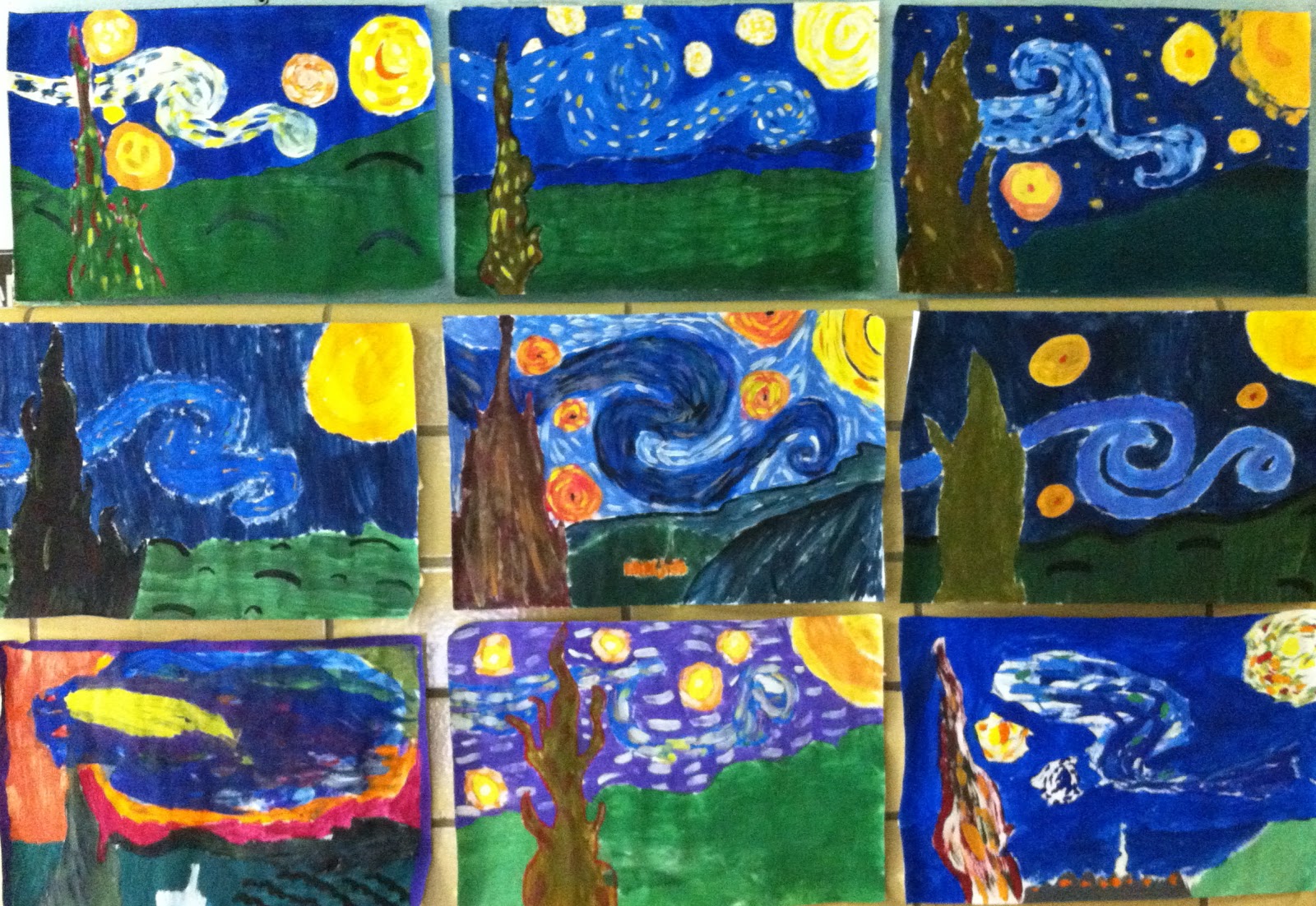 Expression of Imagination: "Views of Van gogh" by 7th grade