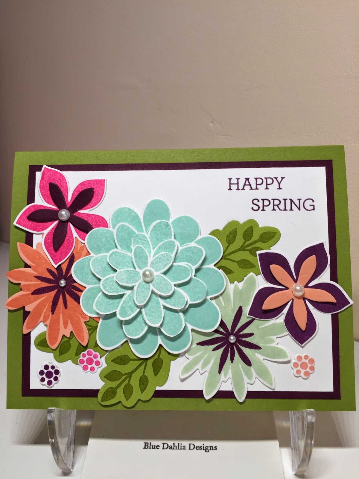 Blue Dahlia Designs: Coloring Down the Lines - Spring Flower Patch