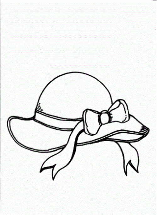 Coloring Page For Sun Hats Women Coloring Pages