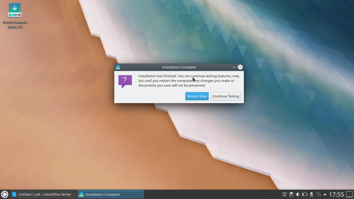How To Install Kubuntu 2004 Lts Dualboot Uefi External Drive