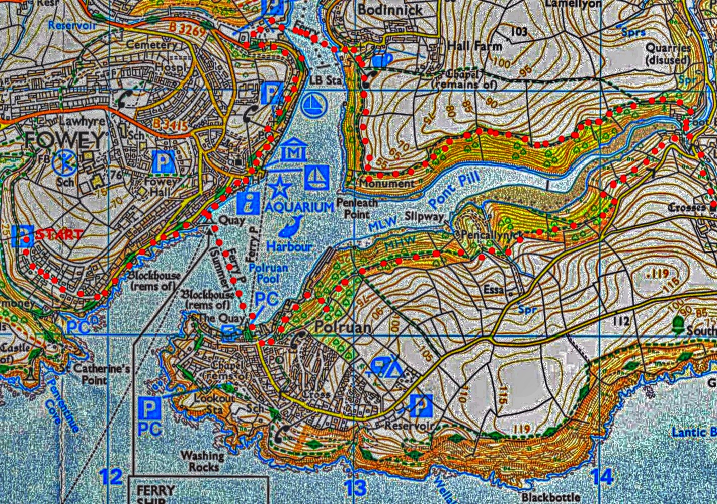 Mike's Cornwall: The Magical Hall Walk at Fowey Cornwall - With Lots of ...