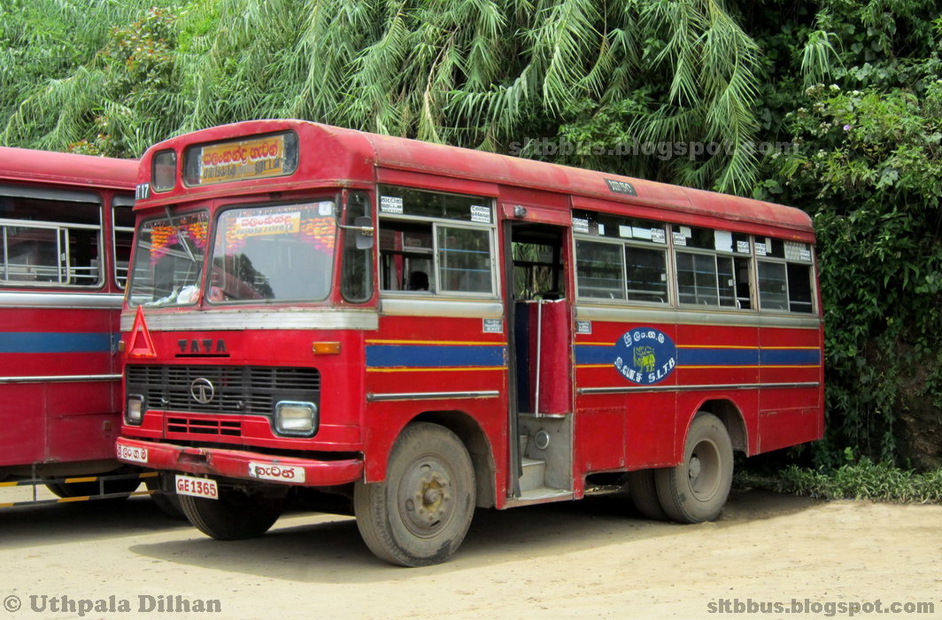 SLTB buses - ශ්‍රී ලංගම බස්: Ruby bodied TATA 1510 D bus from SLTB ...