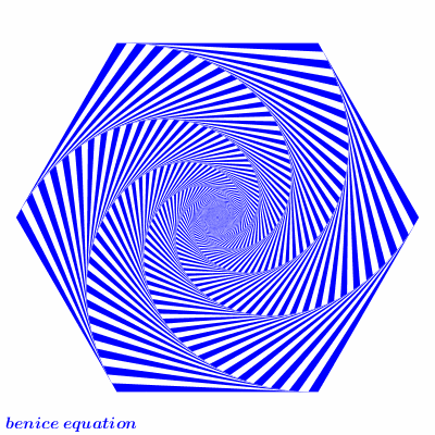 Fun math art (pictures) - benice equation: Nested Regular Polygons