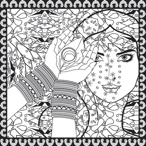 Handmade by Deb: Cosmic and Eternal Love Coloring Book Review