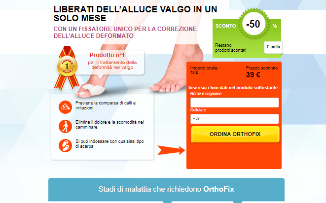 Orthofix-recensioni-prezzo-acquistare-Hallux Valgus-benefici en Italia