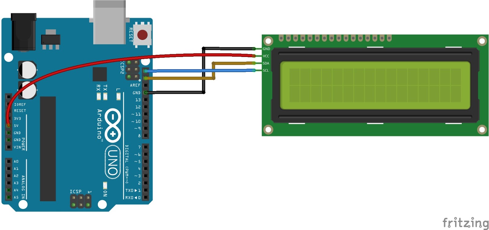Arduino กับการใช้งานจอ LCD (Liquid Crystal Display) แบบ I2C