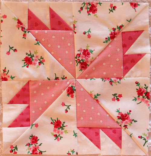 Quilt Today: Rosebud Free Quilt Block Pattern
