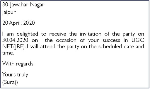 English Class: Invitation Writing CLASS XI-XII CBSE