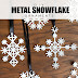 DIY - Metal Snowflake Ornaments - Remodelando la Casa