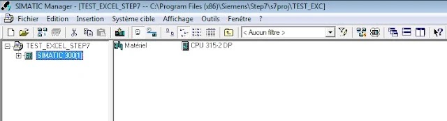 Import Excel files into PLC Siemens S7-300
