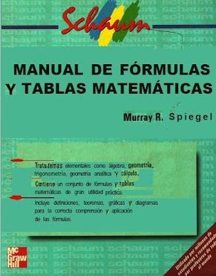 - LIBROS MATEMATICAS PDF -: Manual de Fórmulas y Tablas Matemáticas pdf