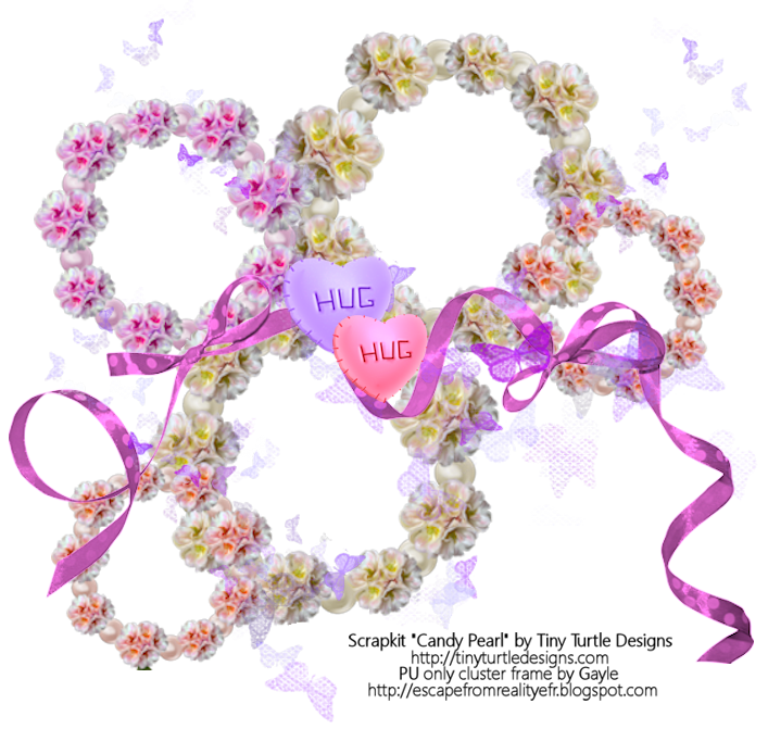 Escape From Reality Blog: FTU Cluster Frames TTD 'Candy Pearl'