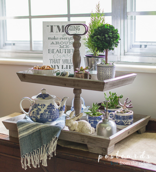 Tiered Tray Styling Ideas You'll Love - Postcards from the Ridge
