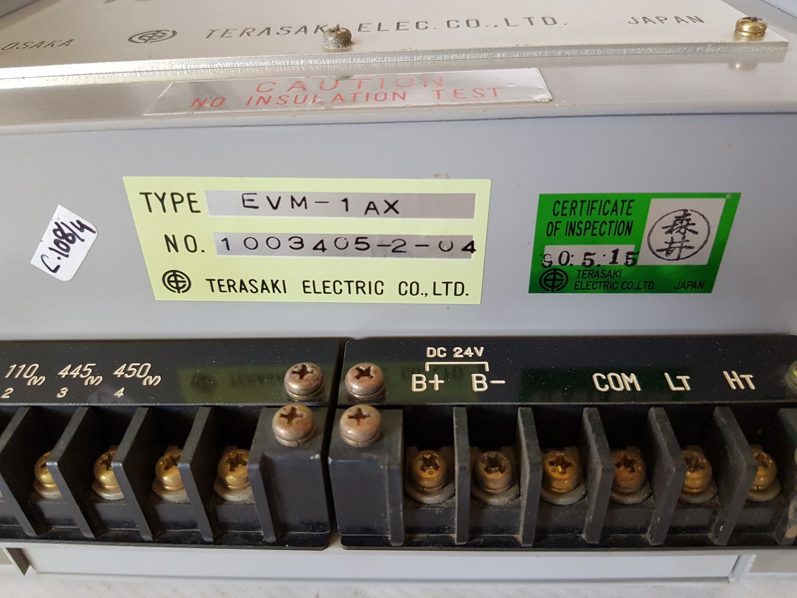 TERASAKI EVM-1AX VOLTAGE MONITOR - Aeliya Marine
