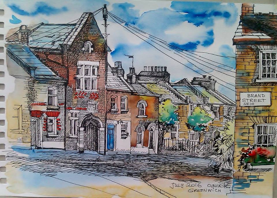 Urban Sketchers London: Streets of Greenwich