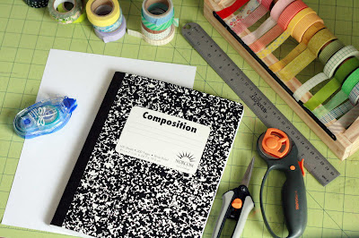 The Creative Place: DIY :: Lovely Washi Tape Notebook