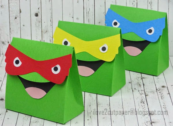 i love 2 cut paper: Ninja Turtle Gift Bags
