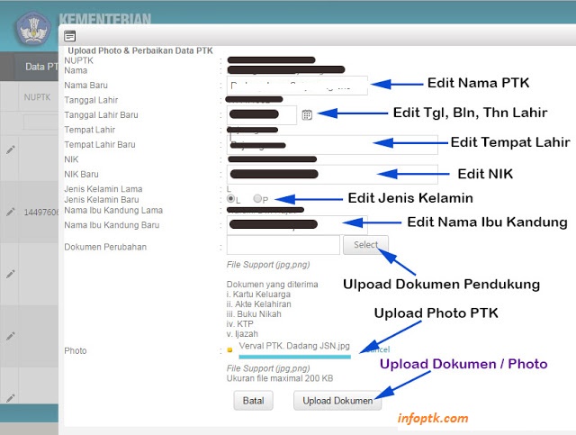 Inilah Cara Mudah Verval Data PTK Serta NUPTK ~ Info GTK