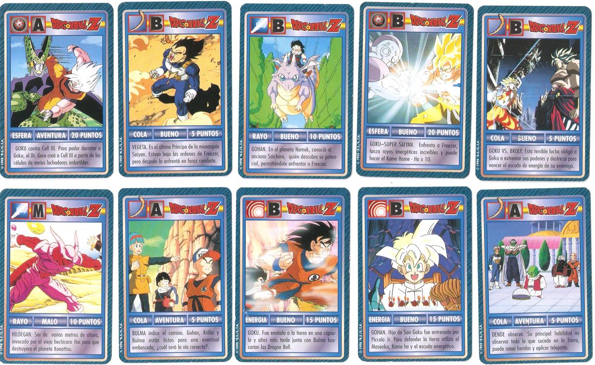 Barajas y Naipes: Dragon Ball Z