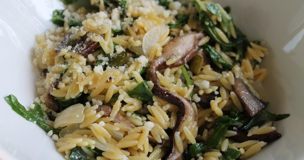 Cook In / Dine Out: Orzo Risotto with Mushrooms