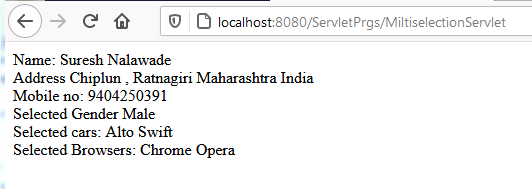 7) Write a Servlet program that accepts input single and multiple ...