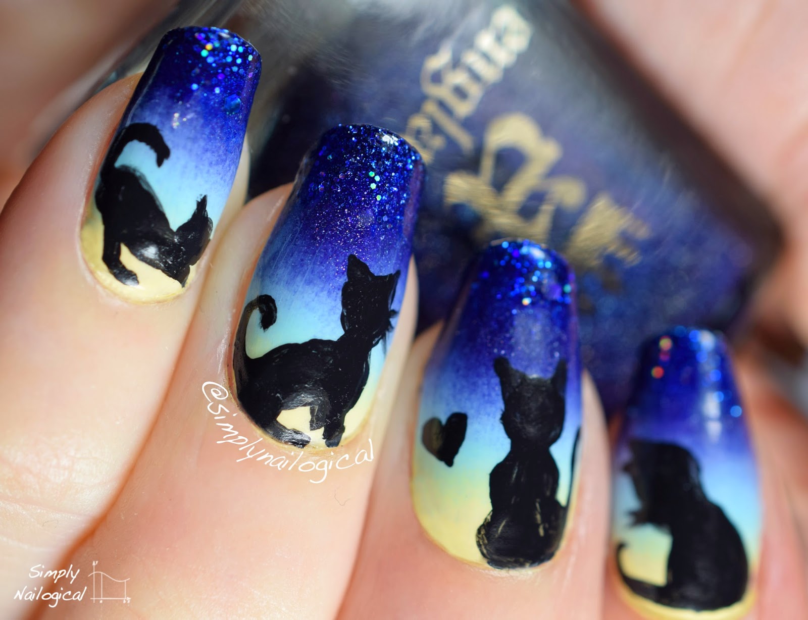 Simply Nailogical: Cat love for Cassie nail art collab
