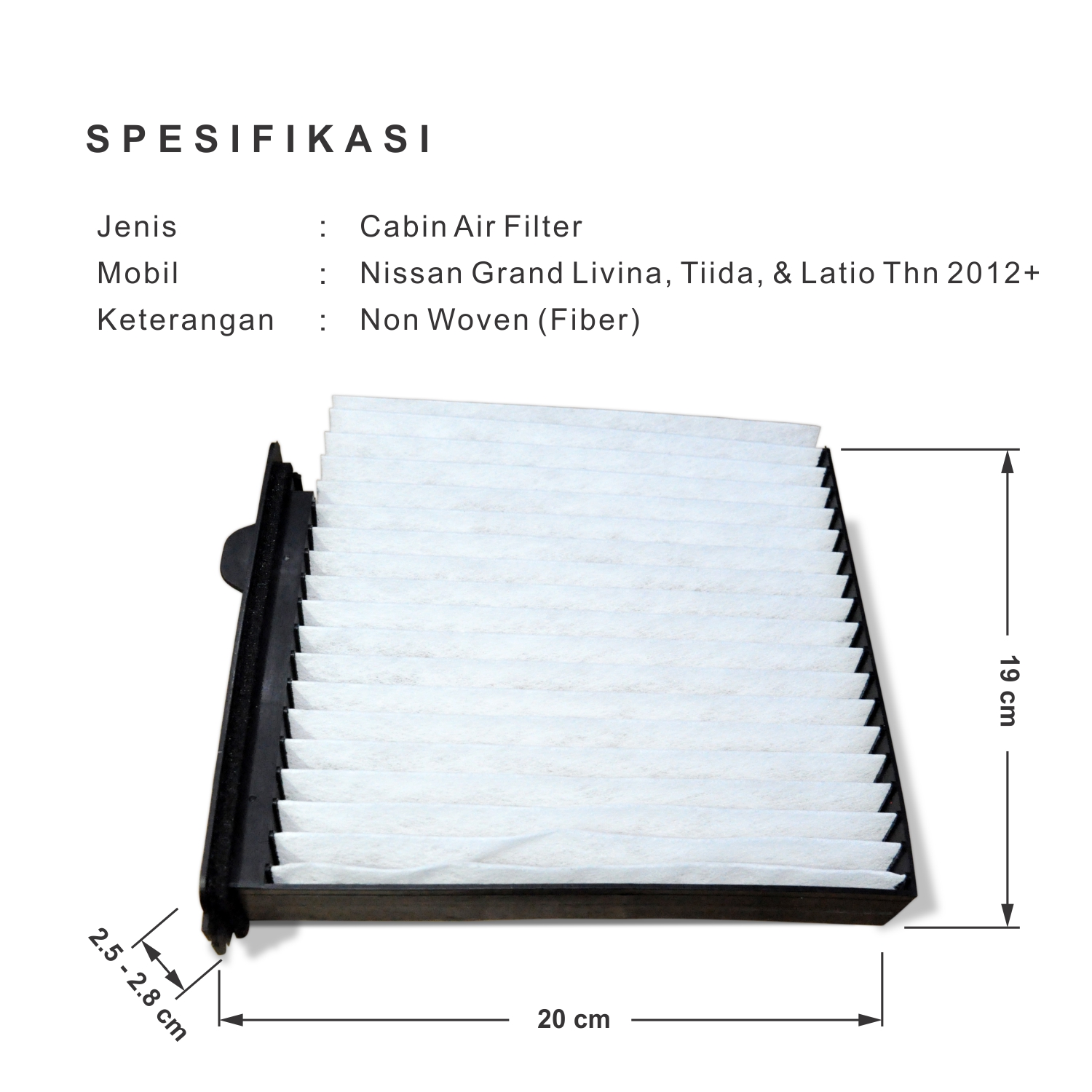 Jual Filter Kabin / Cabin Air Filter AC Mobil Nissan Grand Livina ...