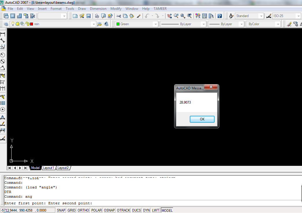 Autolisp Kishore How To Get The Angle Between Two Points In Autolisp How To Find Angle