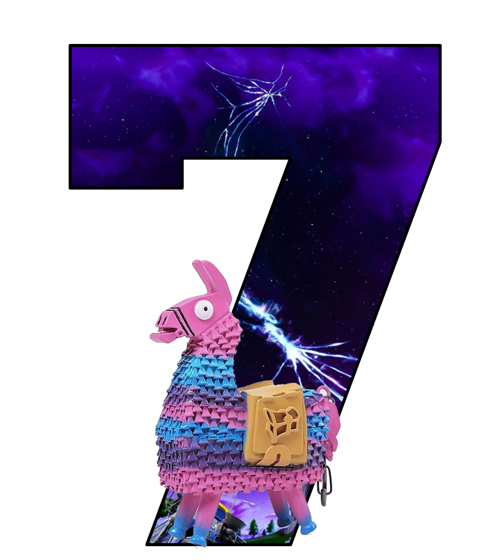 Kits imprimibles gratis : Números para imprimir Fortnite