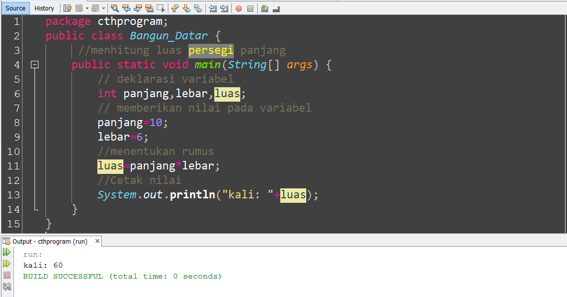 PBO: Contoh Program Sederhana