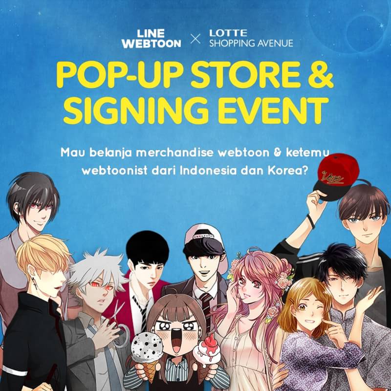 POP UP STORE & SIGNING EVENT LINE WEBTOON