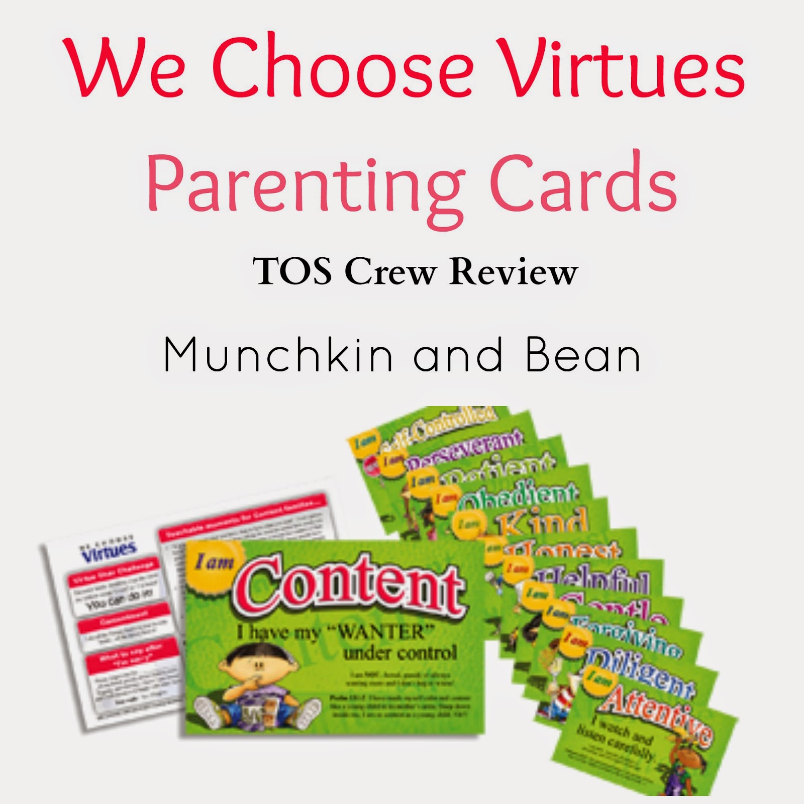 Munchkin and Bean: We Choose Virtues Parenting Cards Review