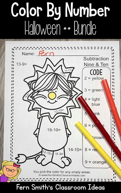 Looking for Some Adorable Halloween Addition and Subtraction Seatwork ...